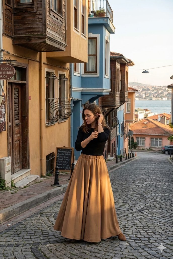 Jupe longue élégante et fluide | Paris Fashion Shops