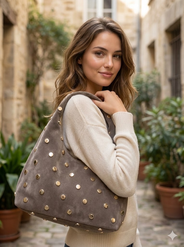 Sac à main tendance avec clous | Paris Fashion Shops