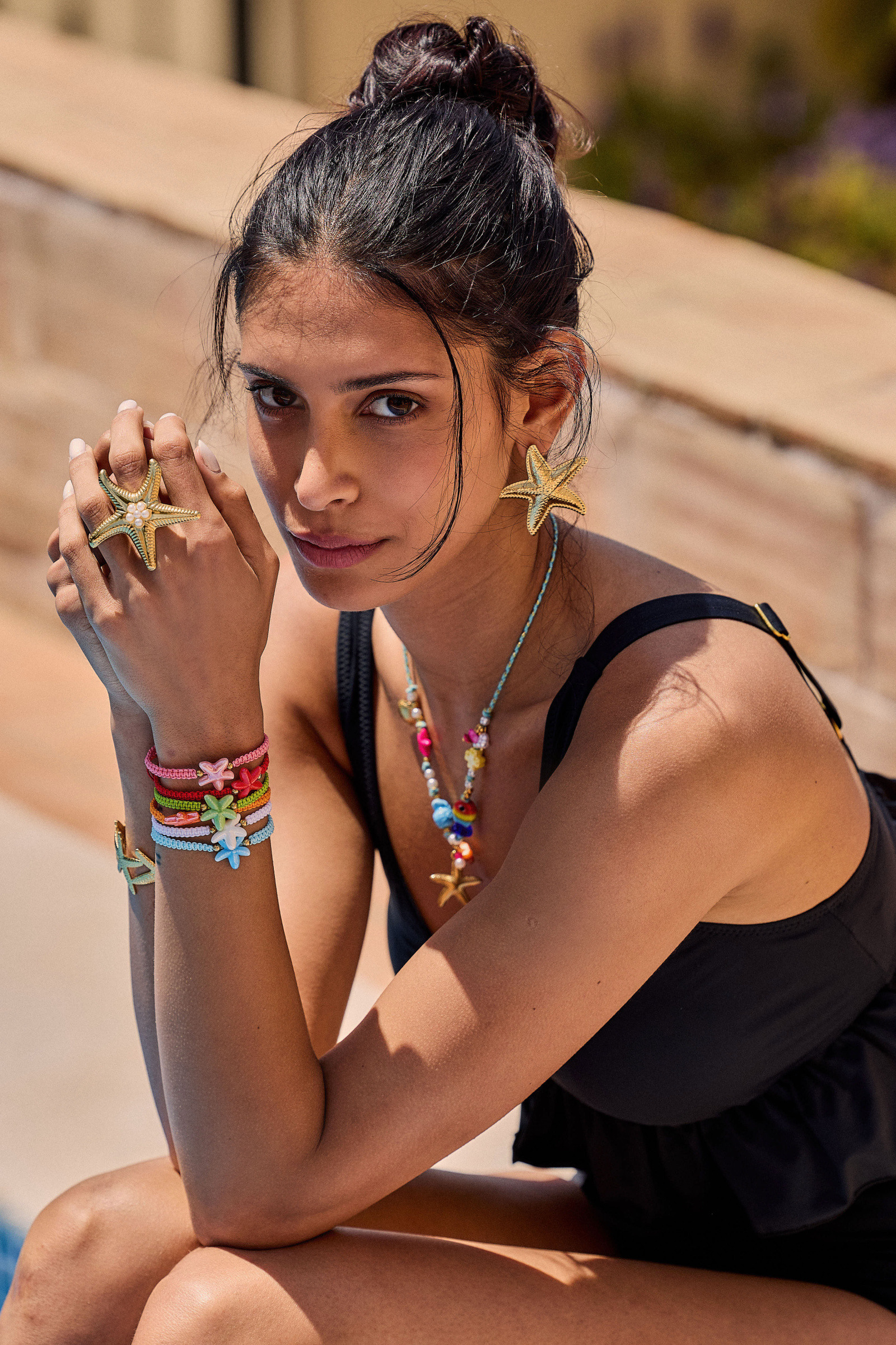 Boucles d'Oreilles Étoile de Mer Dorée – Acier Inoxydable Chic ...