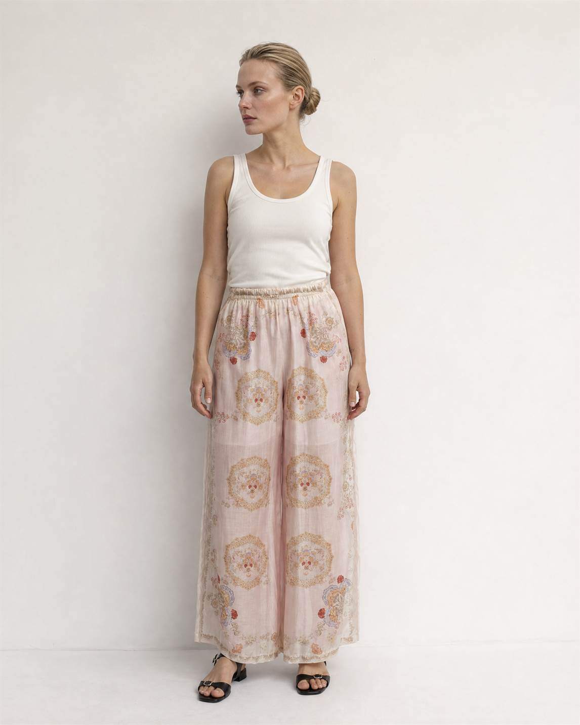 Flowy wide-leg pants KD88002TC | Paris Fashion Shops