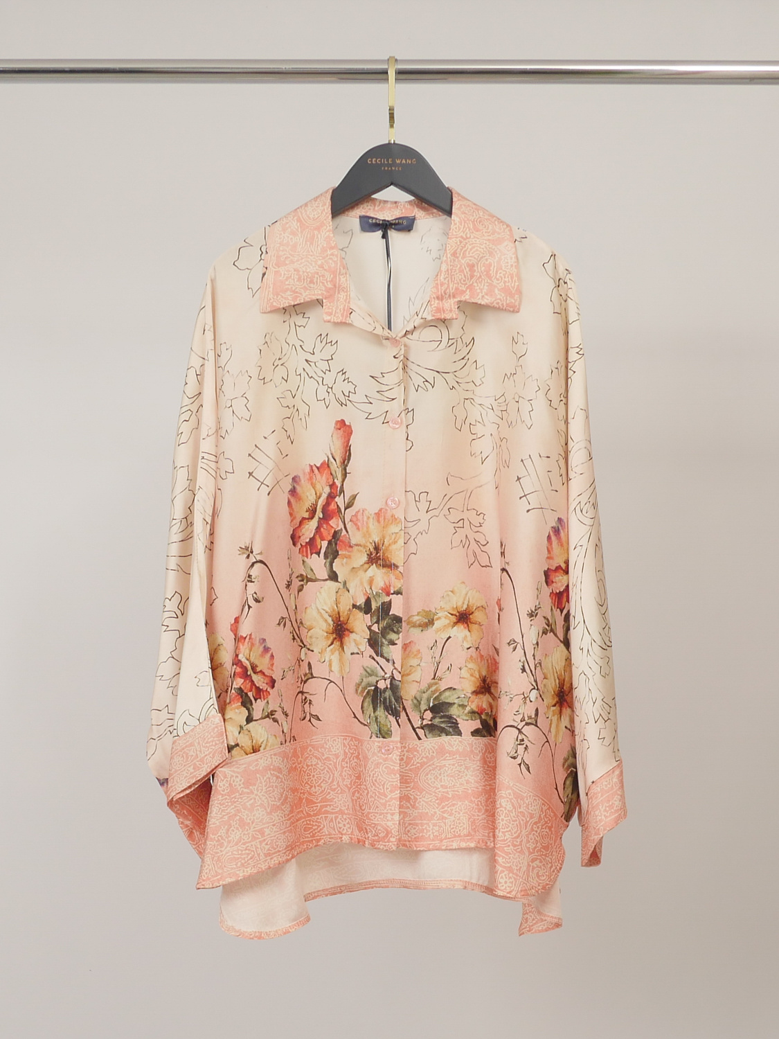 Flowy Satin Tunic KD8658VS | Paris Fashion Shops