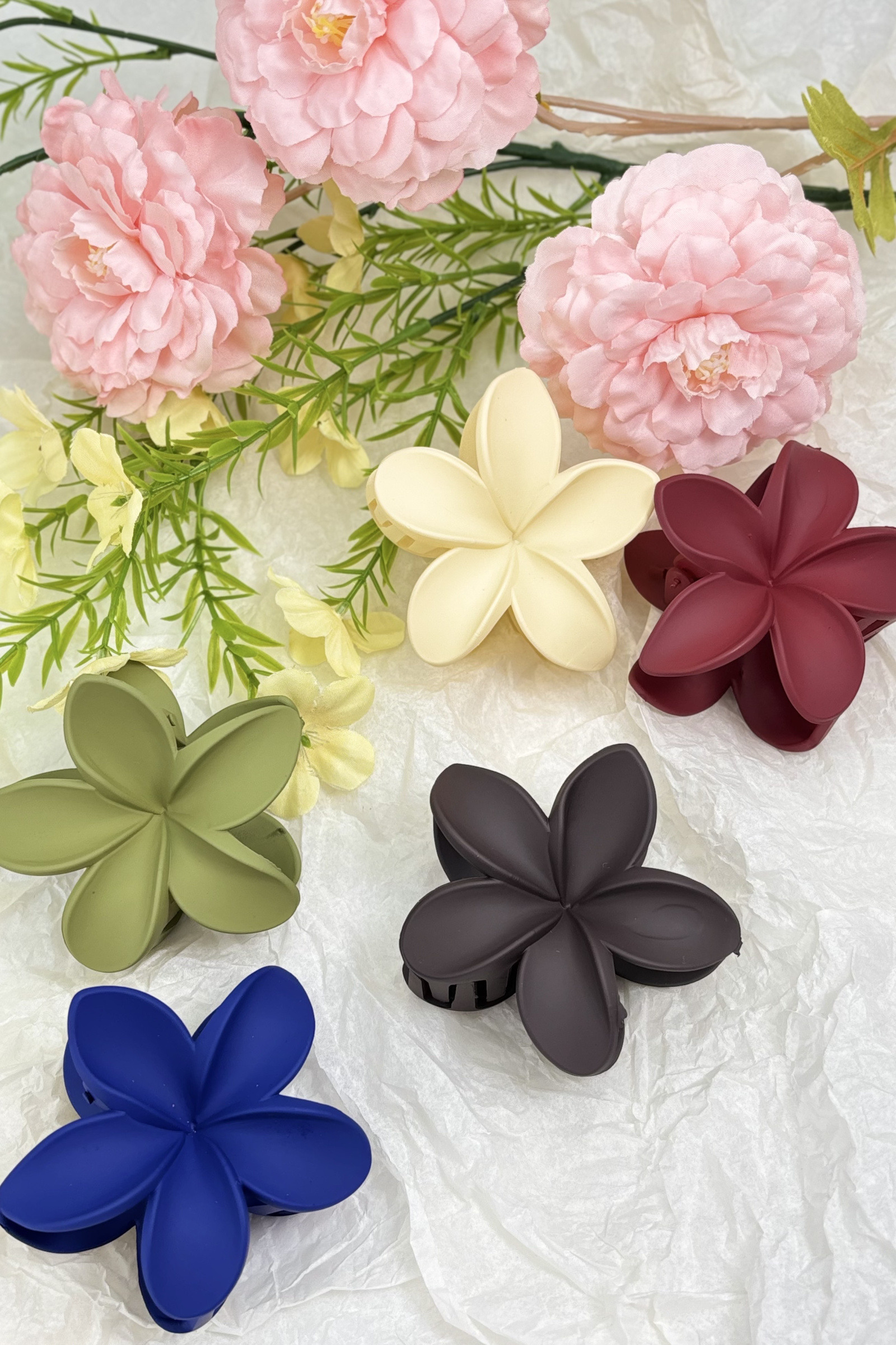 Pince à cheveux fleur matte | Paris Fashion Shops