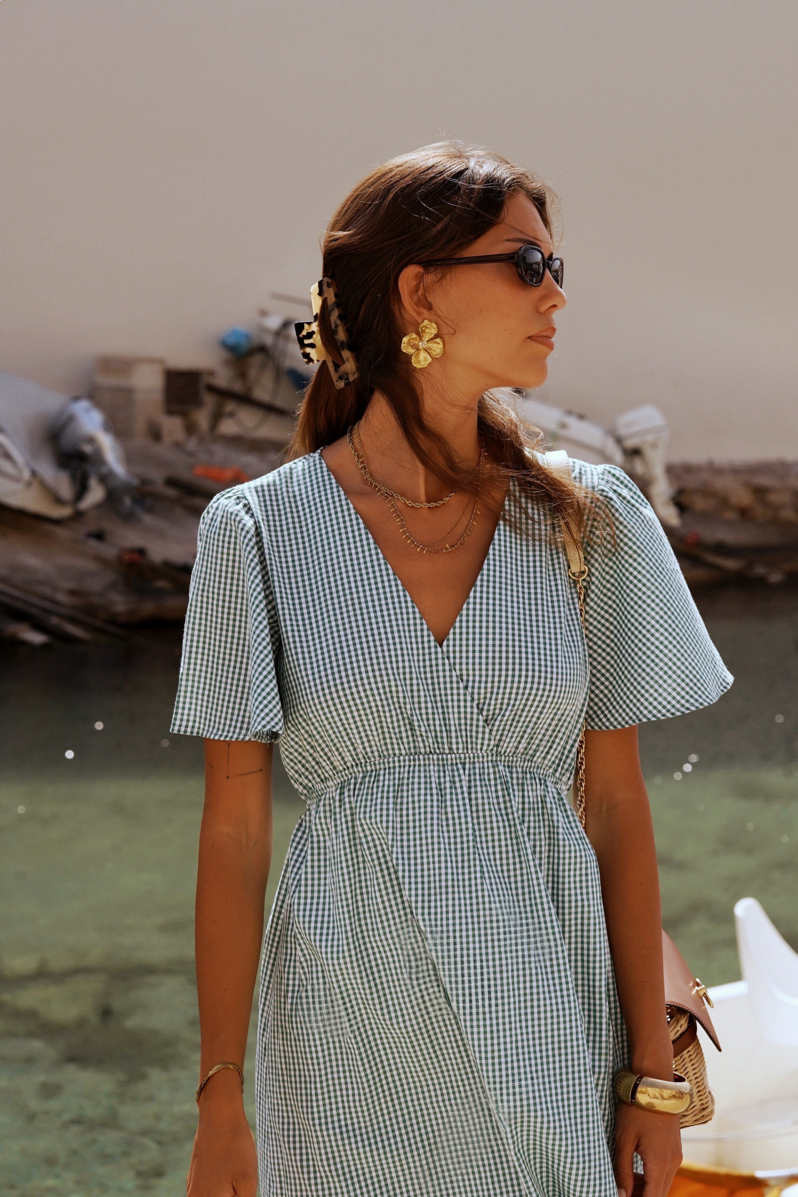 Robe imprimé vichy - Légère et estivale. In April 1986 | Paris Fashion ...