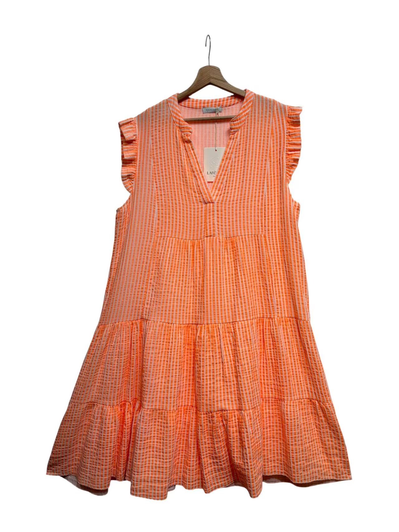 Robe mi-longue en gaze de coton col V manches froncées - bohème | Paris ...