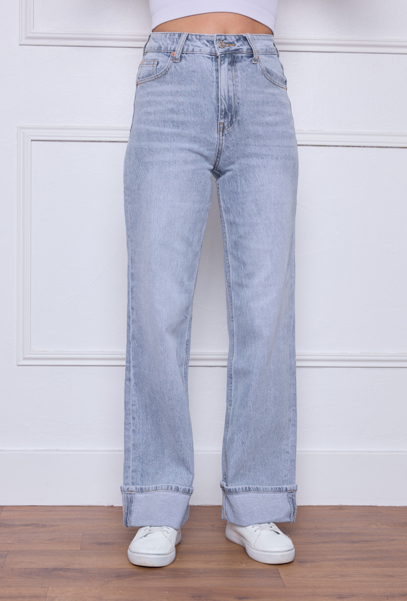 Jean retroussé wide leg | Paris Fashion Shops