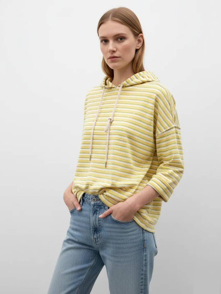Pull à Capuche Rayé | Paris Fashion Shops