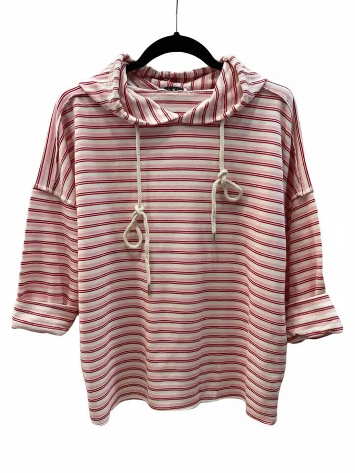 Pull à Capuche Rayé | Paris Fashion Shops