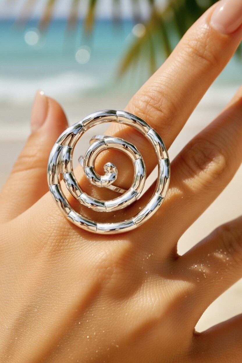 Bague ajustable en acier inoxydable | Paris Fashion Shops