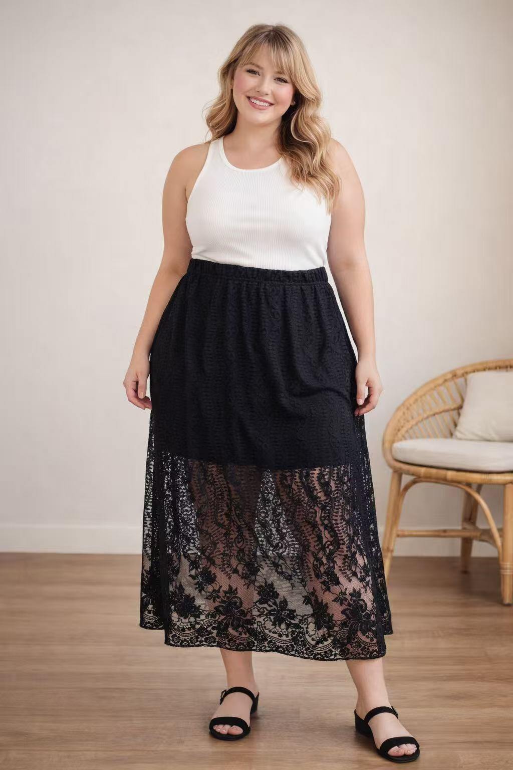 Jupe oversize dentelle | Paris Fashion Shops