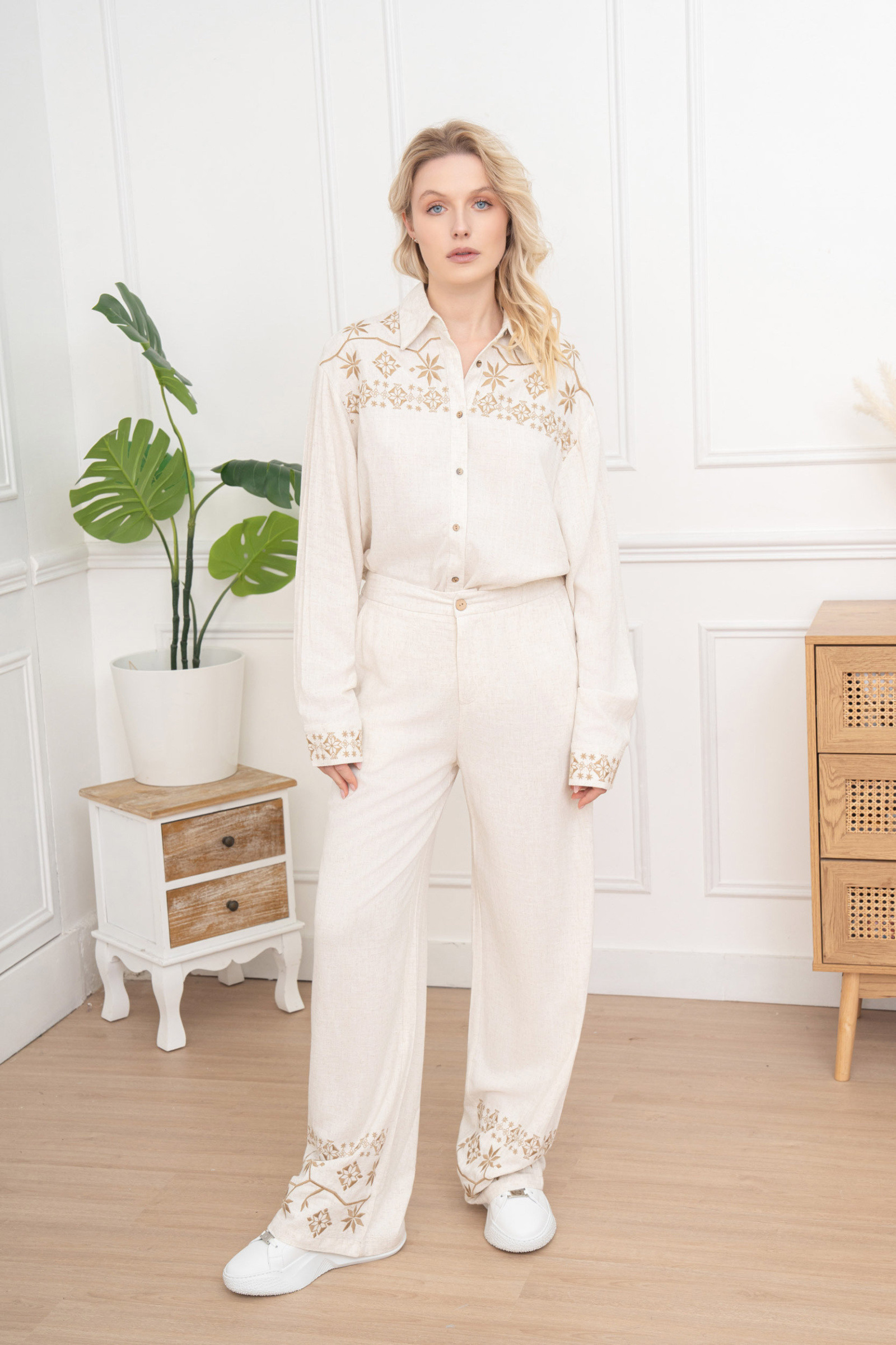 Ensemble fluide broderies esprit bohème | Paris Fashion Shops