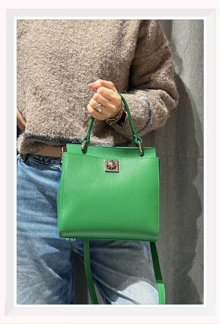 Sac à main en cuir grainé | Paris Fashion Shops