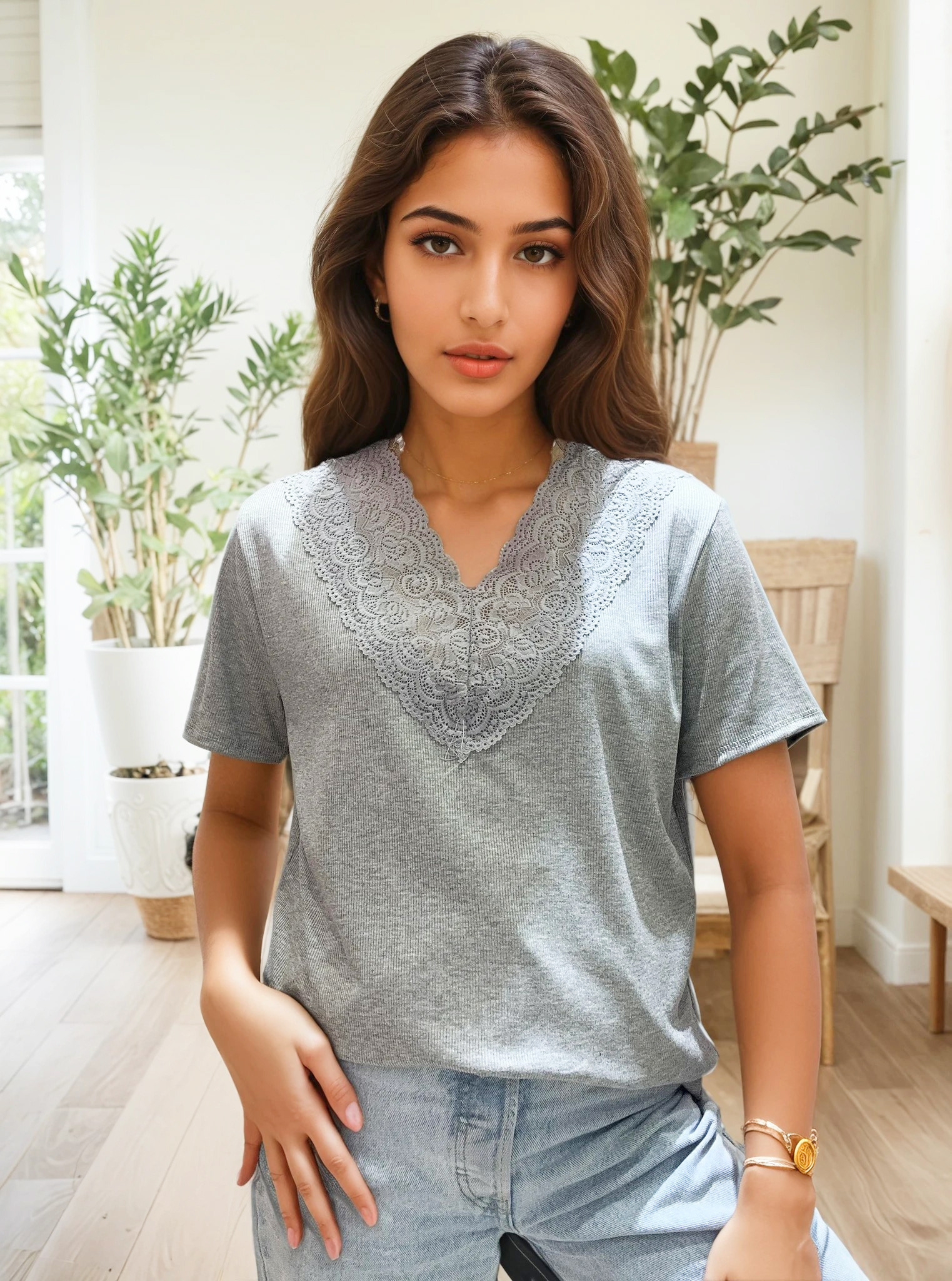 T-shirt designed in extra extensible viscose Zafa | Paris Fashion Shops