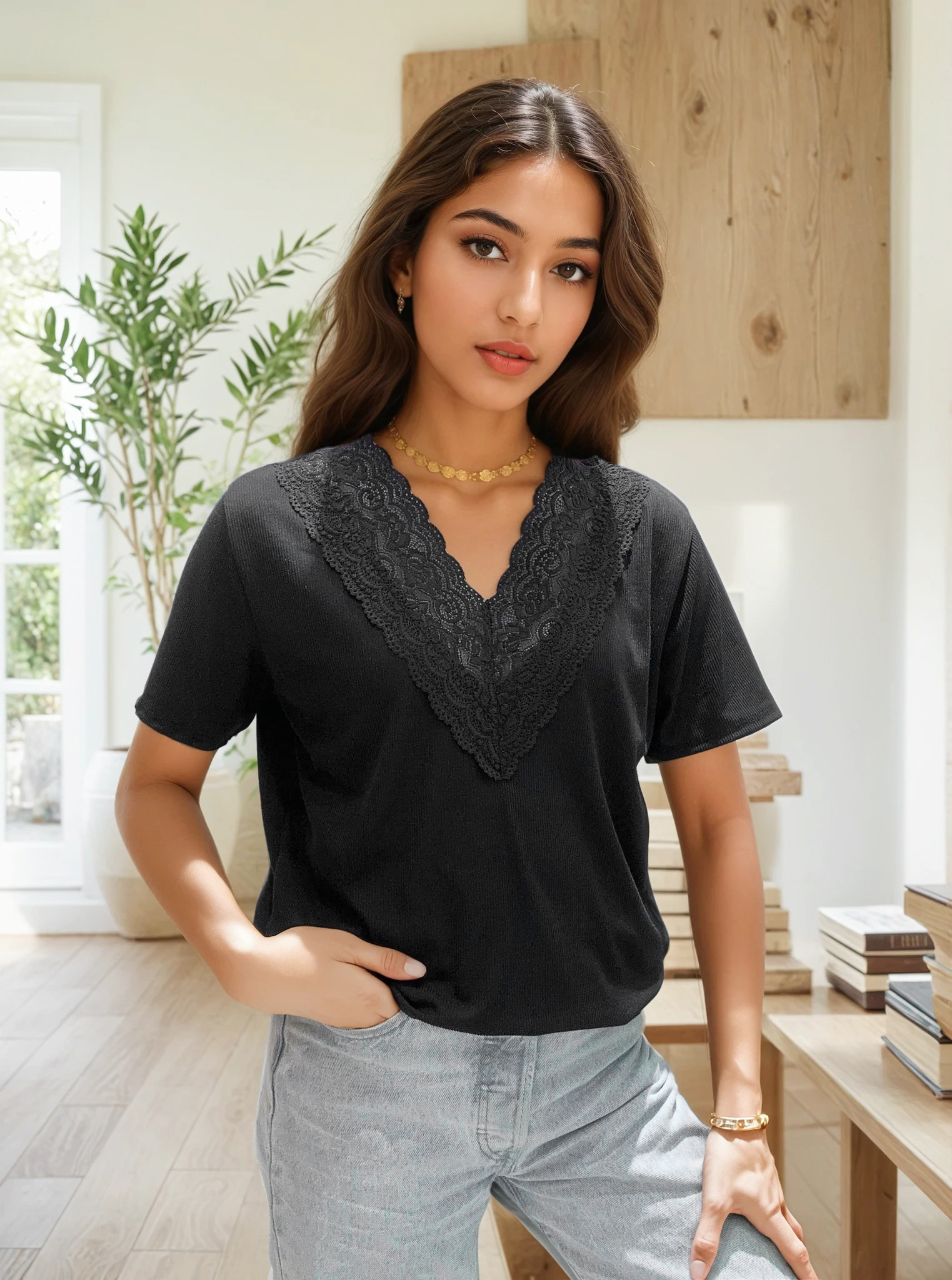 T-shirt designed in extra extensible viscose Zafa | Paris Fashion Shops